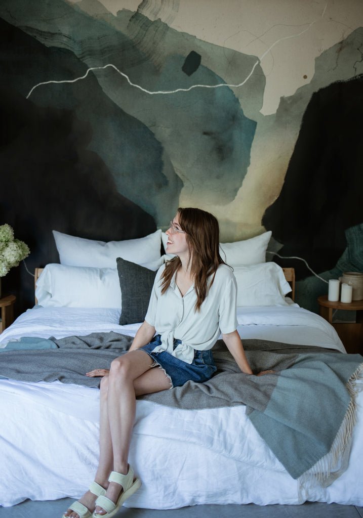 Midnight Mural | Abstract Wall Design – Anewall