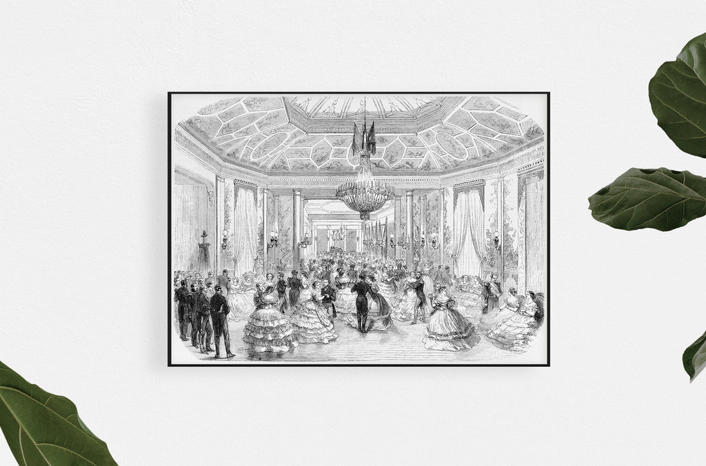 Parisian Grand Ballroom Mural | Romantic Dance-Inspired Design – Anewall