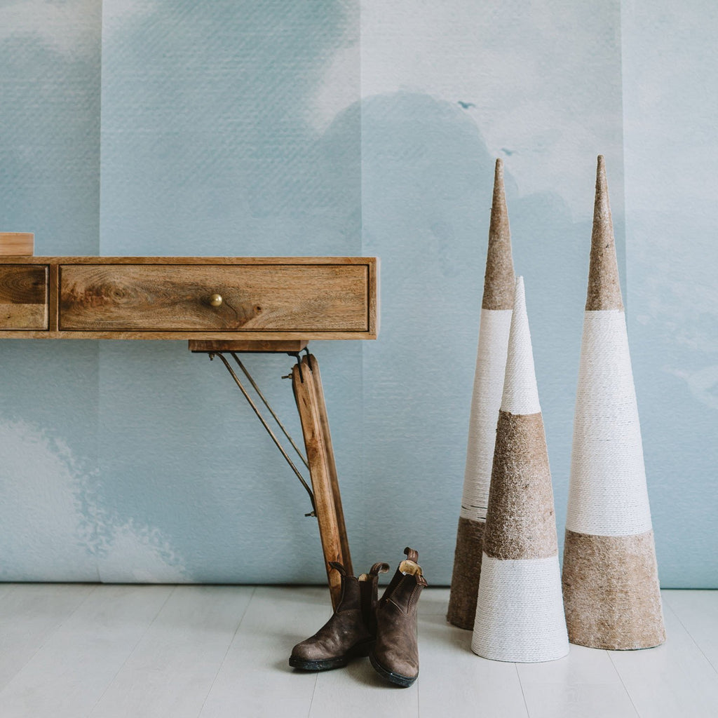 Nuage Cloud Mural | Blue Sky Wall Design – Anewall